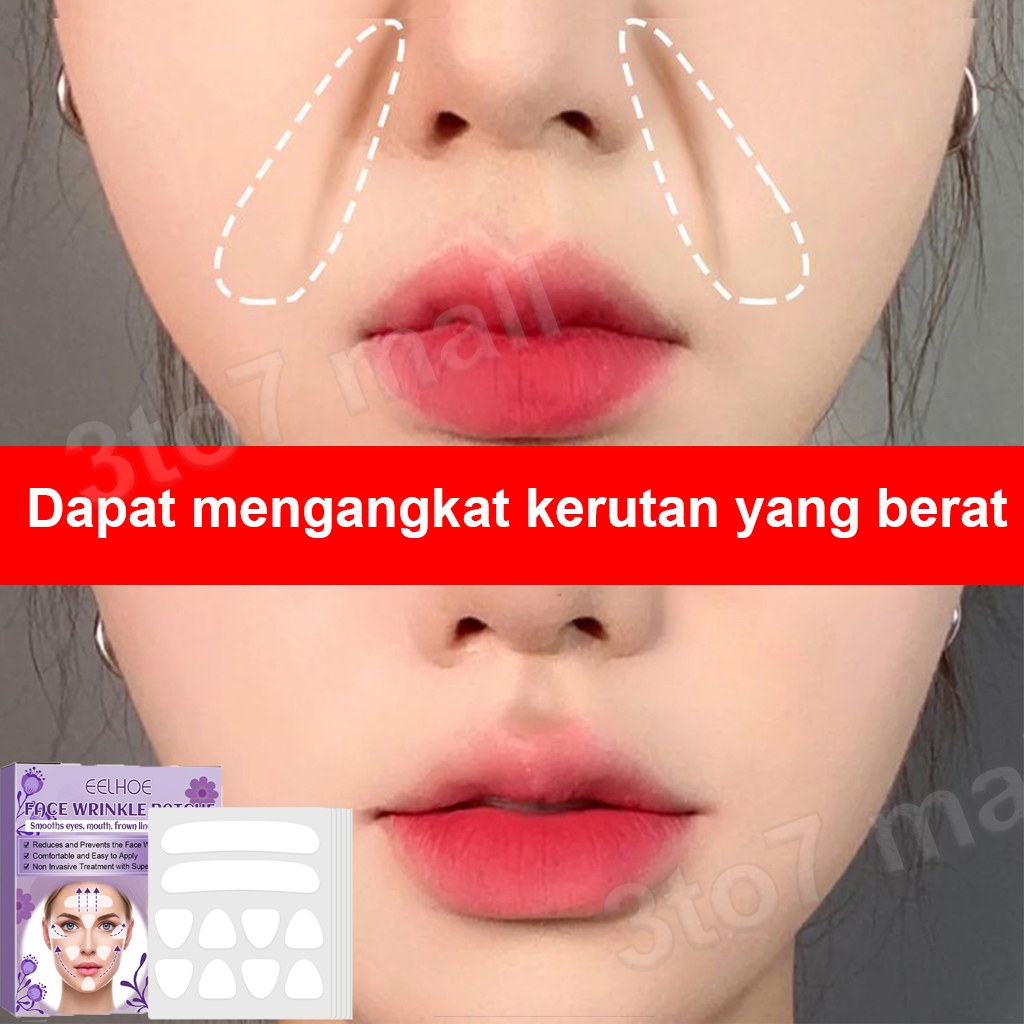 Jual sticker wajah anti kerut 10pcs/box Sticker Garis Wajah Untuk Wajah ...