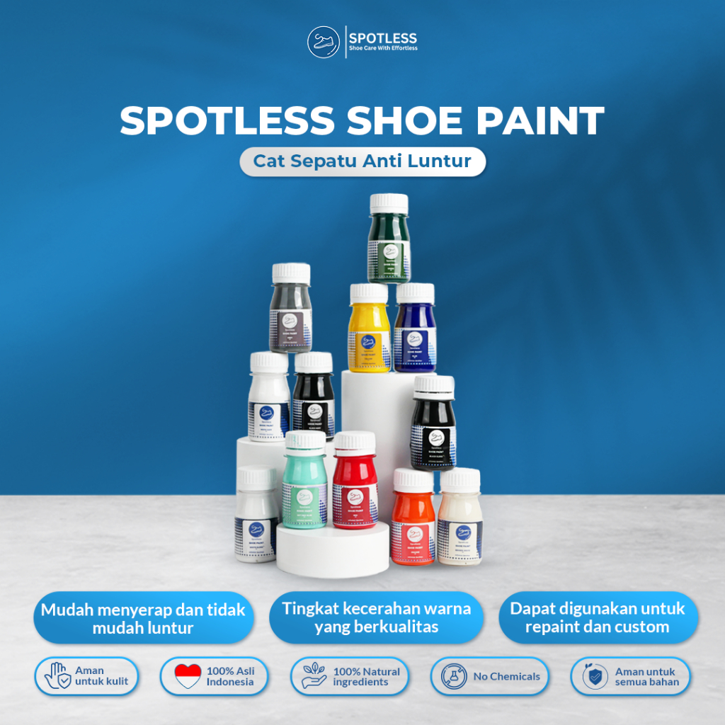 Jual Spotless Shoe Paint (Anti Luntur) - Cat Sepatu & Tas, Waterbase ...