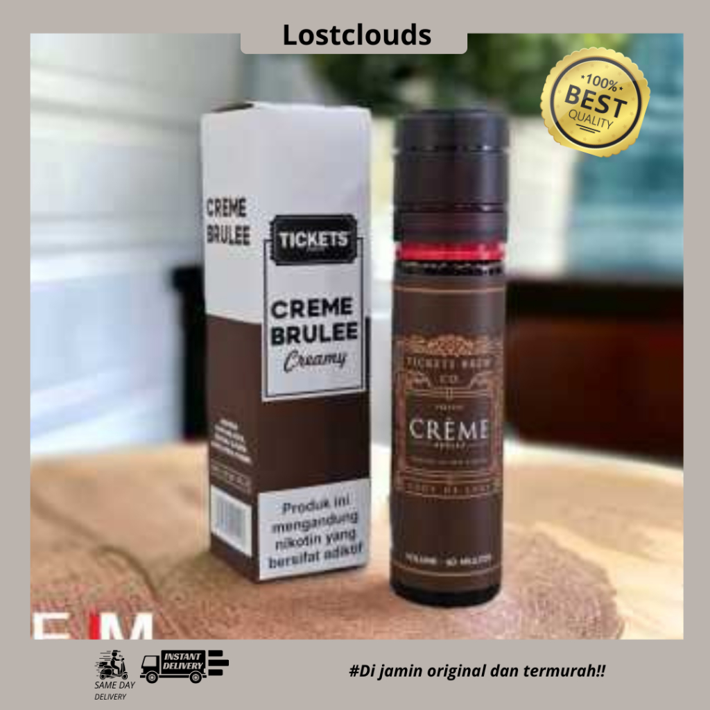 Jual Ejm Tickets Creme Brulee Liquid Ticket Creme Brulee 60ml Freebase ...