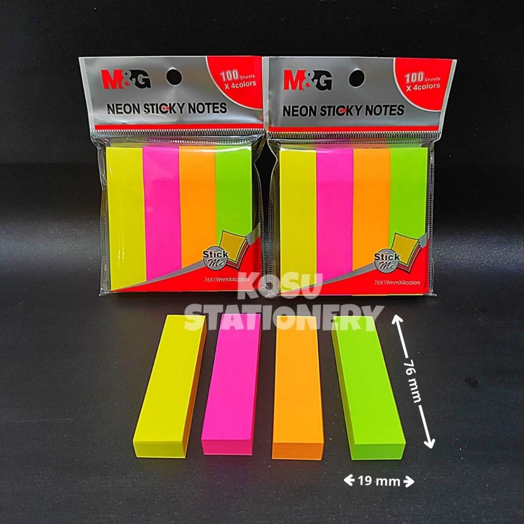 Jual PEMBATAS BUKU / STICKY NOTE 4 WARNA 76X19 YS 187 M&G | Shopee ...