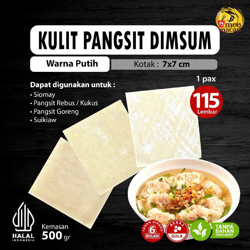 Jual TERMURAH!! 500 Gram Kulit Pangsit Kotak | Kulit Martabak Kulit Kotak | Dimsum Siomay Isi ...