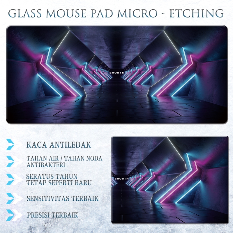Jual SHOWIN Glass Mousepad Gaming Mousepad Deskmat Kaca Mouse Pad Micro ...