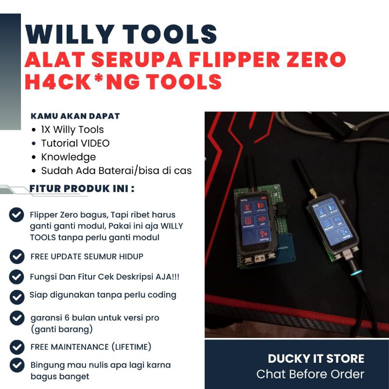 Jual Willy Tools | Alat Flipper Zero Clone - Cek DESKRIPSI!! | Shopee ...