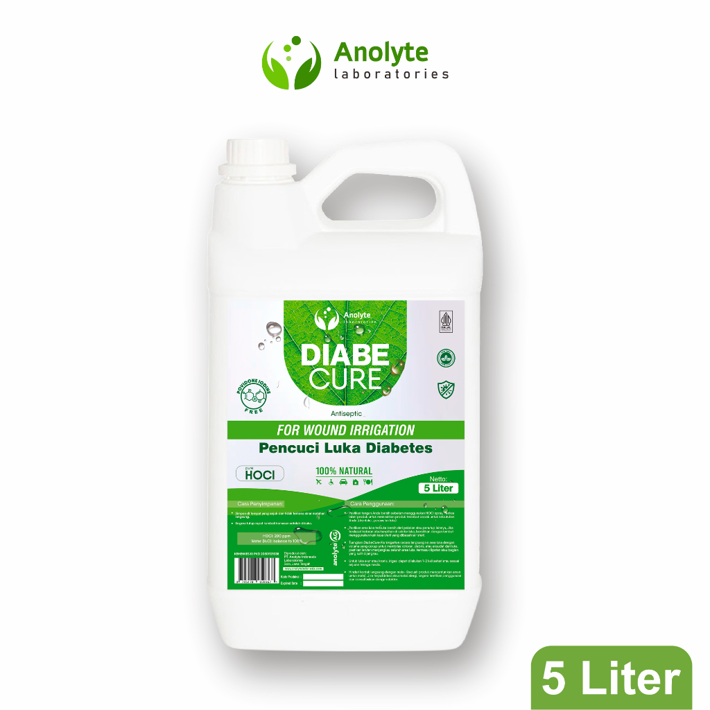 Jual DiabeCure Irrigation 5L | Cairan Pencuci Luka Diabetes, Luka ...