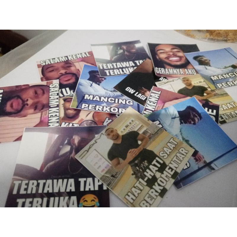 Jual STIKER LUCU STIKER MEME STIKER JOMOK 6CM - ISI 15 PCS - TERMURAH ...