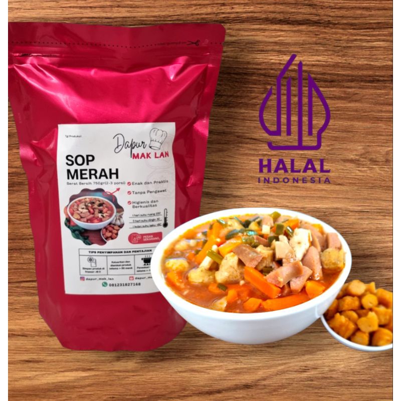 Jual SOP MERAH ala Dapur Mak Lan HALAL | Shopee Indonesia