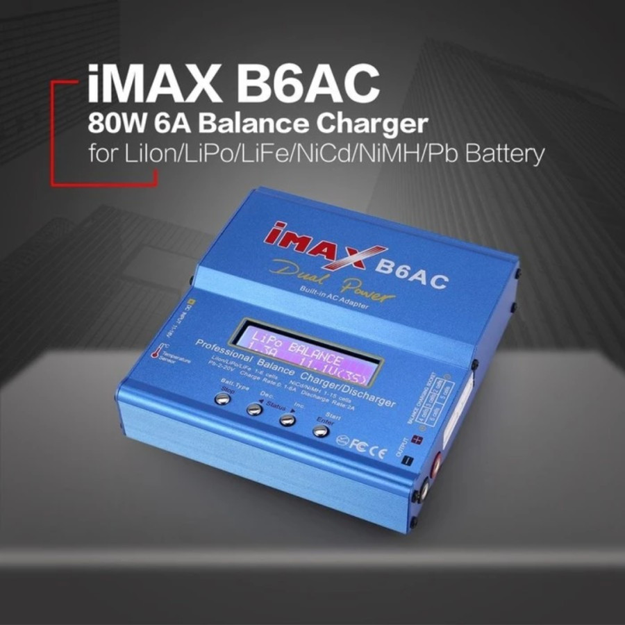Jual charger lipo lipro imax b6AC b6AC v2.0 80W lithium polymer ...