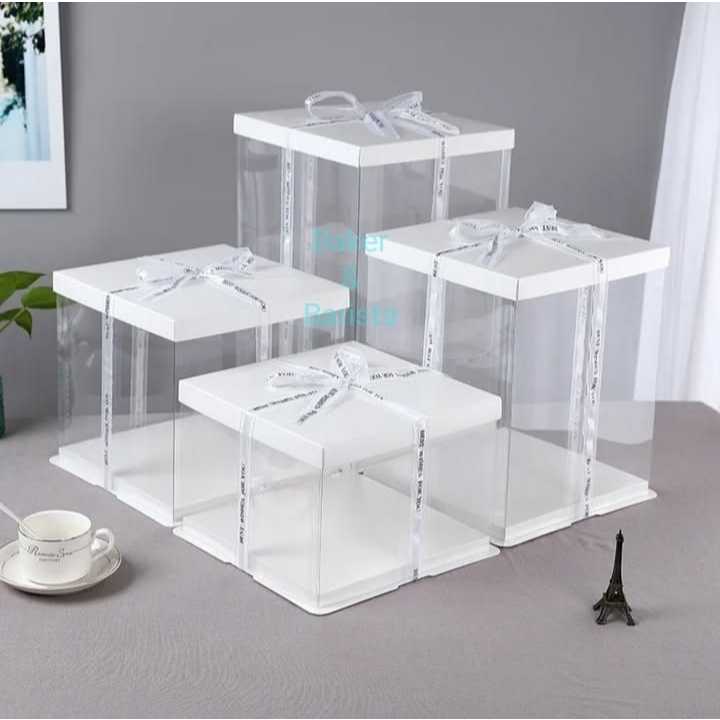 Jual Transparant Box Mika Square Box / Wedding Box / Gift Box ...