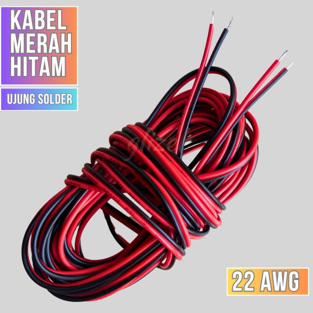 Jual Kabel Listrik Merah Hitam Led Strip awg Trafo Sambungan Serabut ...