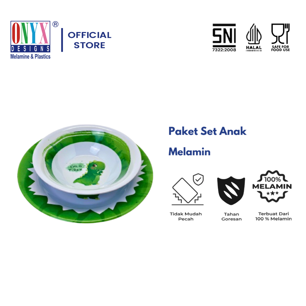 Jual Onyx Seiv Paket Set Melamin - Dino Series | Shopee Indonesia