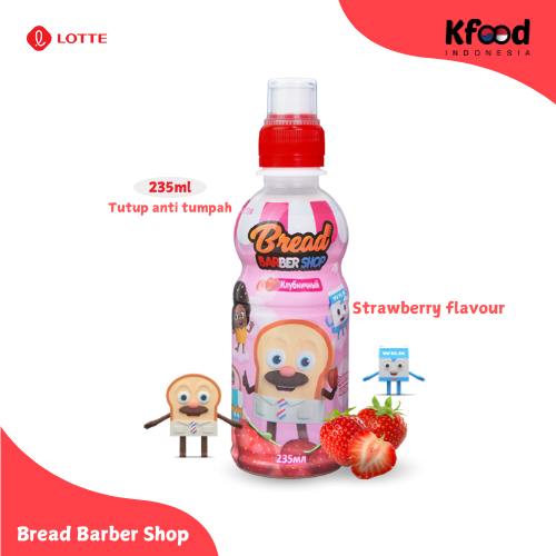 Jual Lotte - Bread Barbershop Strawberry 235ml | Shopee Indonesia