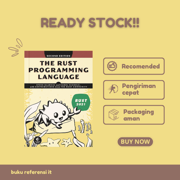 Jual Steve Klabnik - The Rust Programming Language | Shopee Indonesia