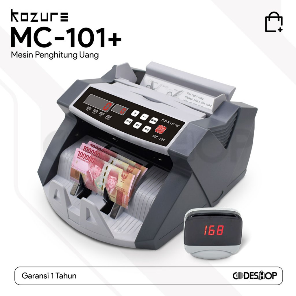 Jual Kozure MC-101 Plus Mesin Hitung Deteksi Uang Sensor UV MG Bill ...