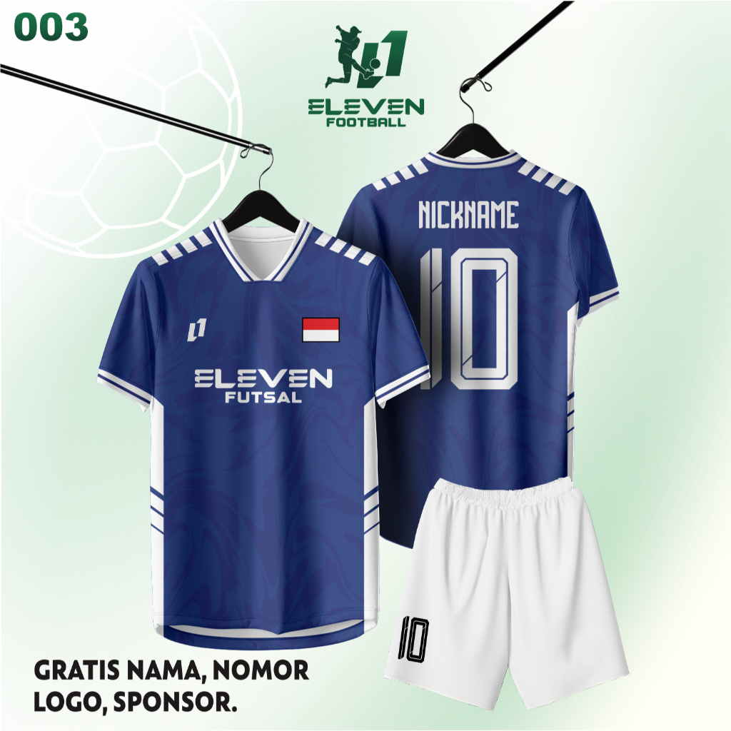Jual ELEVEN FOOTBALL Baju Kaos Jersey Sepakbola Printing Custom Nama ...