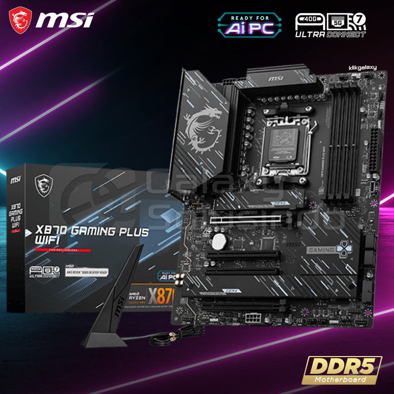 Jual MSI X870 GAMING PLUS WIFI - AMD X870 DDR5 AM5 WIFI7 Motherboard ...