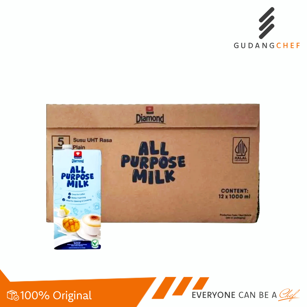 Jual UHT Diamond All Purpose Milk - Susu Serbaguna 1 Liter | Shopee ...