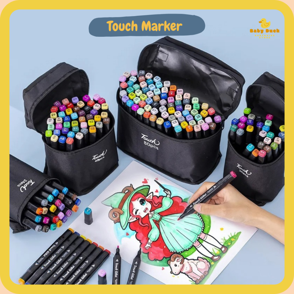 Jual Sketsa Spidol Marker Set Spidol Dual Side Touch Marker Spidol ...