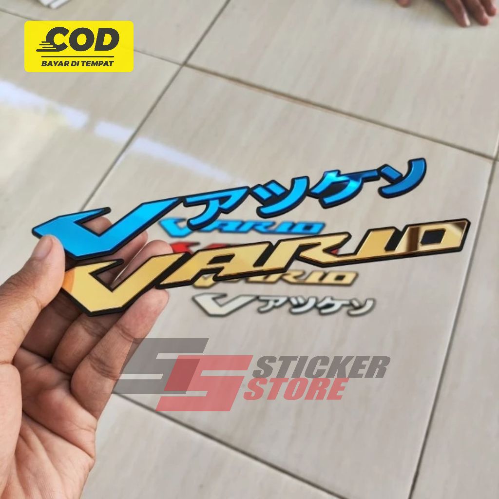 Jual Stiker Timbul 3D Motor VARIO Emblem Click Vario Emblem 2pcs ...