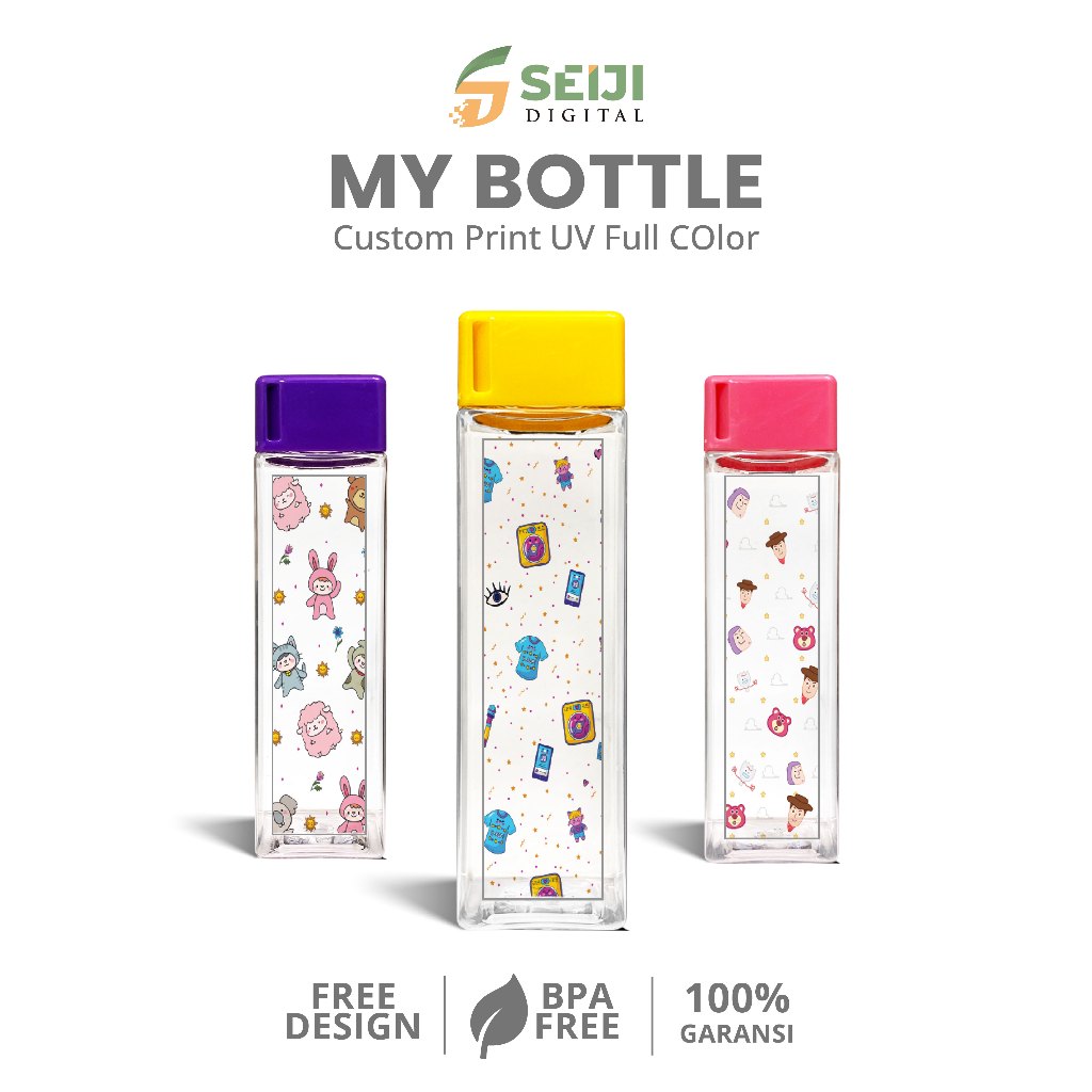 Jual Botol Minum/My Bottle BPA Free Custom Cetak UV Print Full Color ...