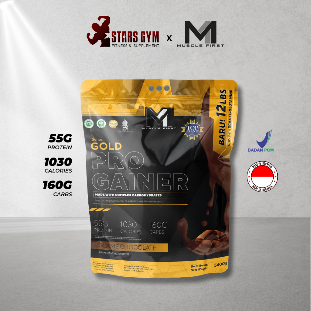 Jual M1 MUSCLE FIRST Pro Gainer 12 Lbs/5400 Gr | Shopee Indonesia