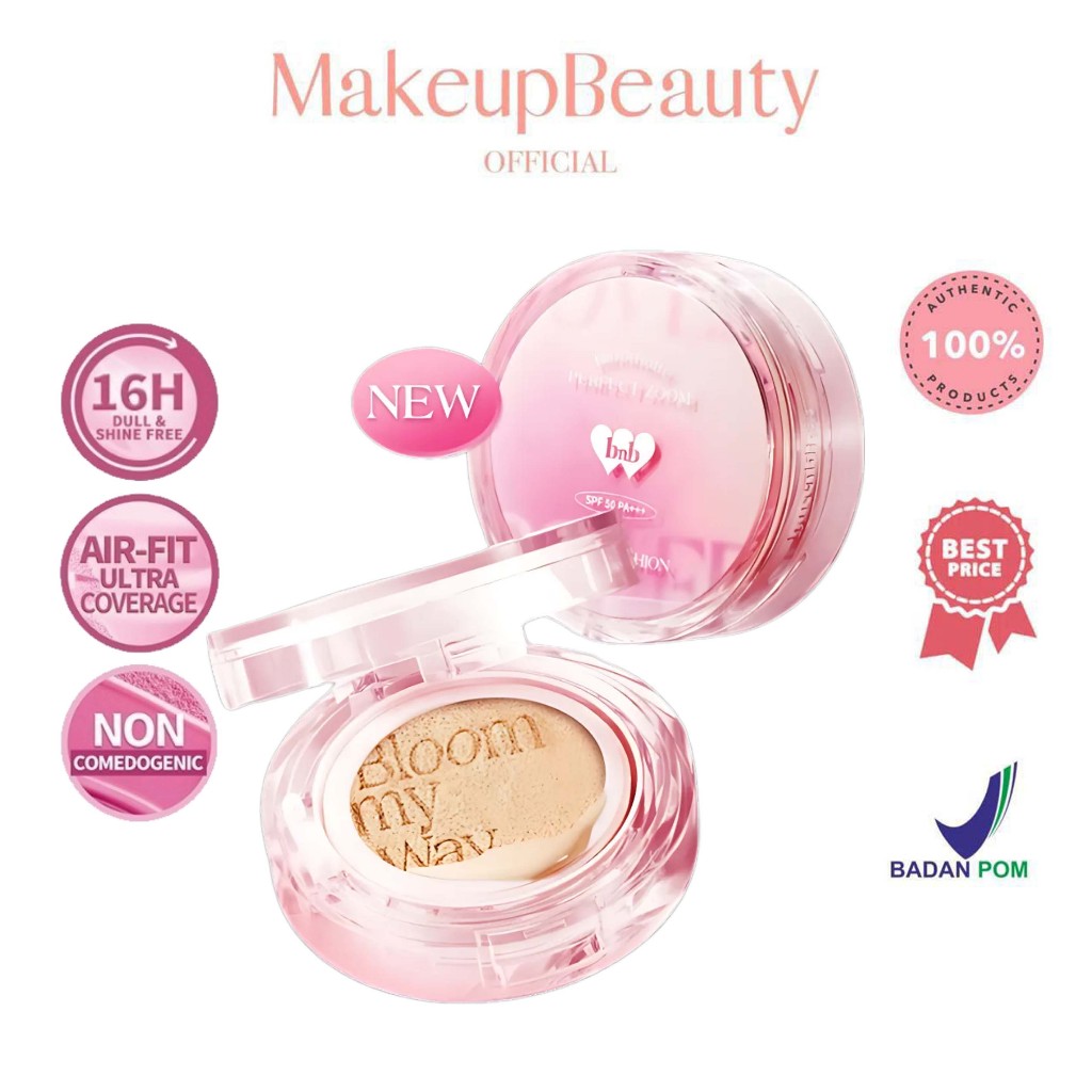 Jual BNB BARENBLISS Bloomatte Perfect Zoom Cover Cushion 15g (16H Flawless Matte) | Shopee Indonesia