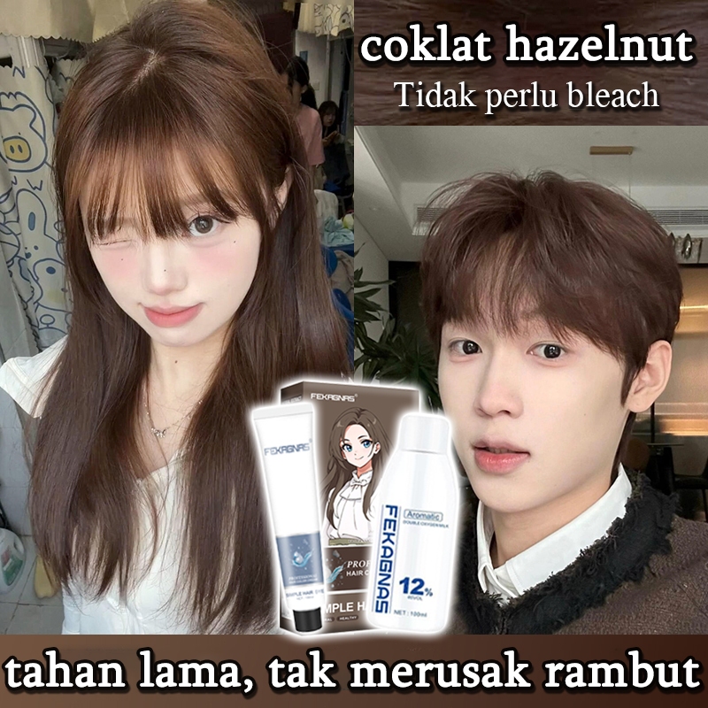 Jual Cat Rambut Permanen 210ml - Warna Natural No Orange Effect, Tutup ...