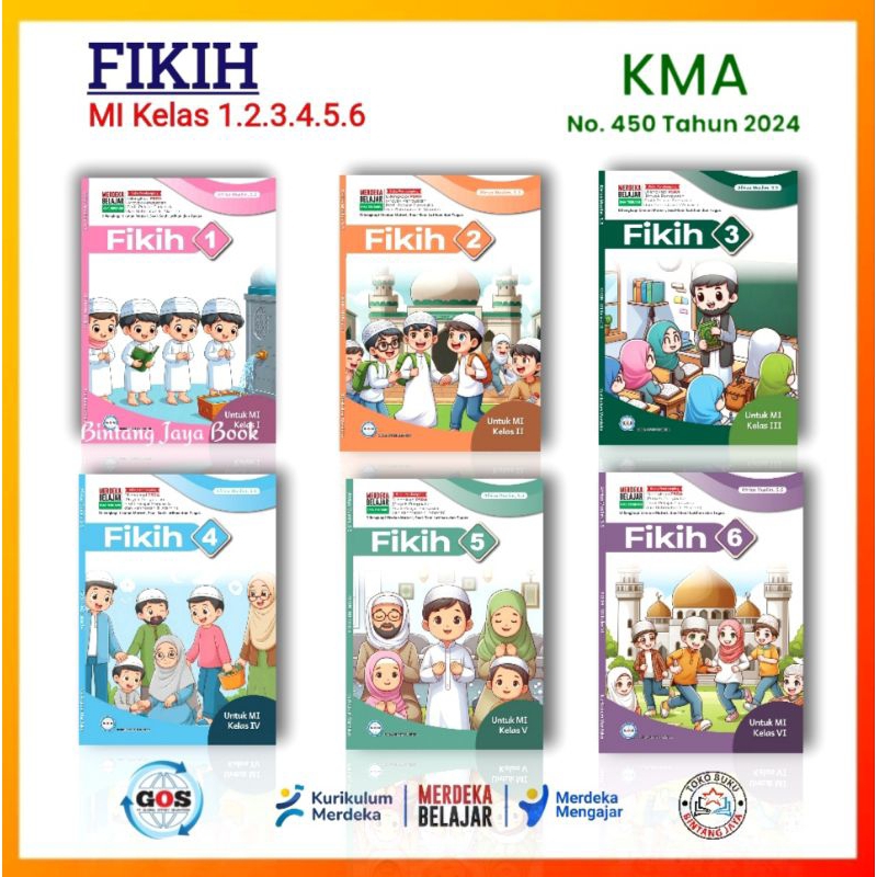 Jual Penerbit GOS Buku MI KMA 450 - Buku Siswa Fikih MI Kelas 1,2,3,4,5 ...