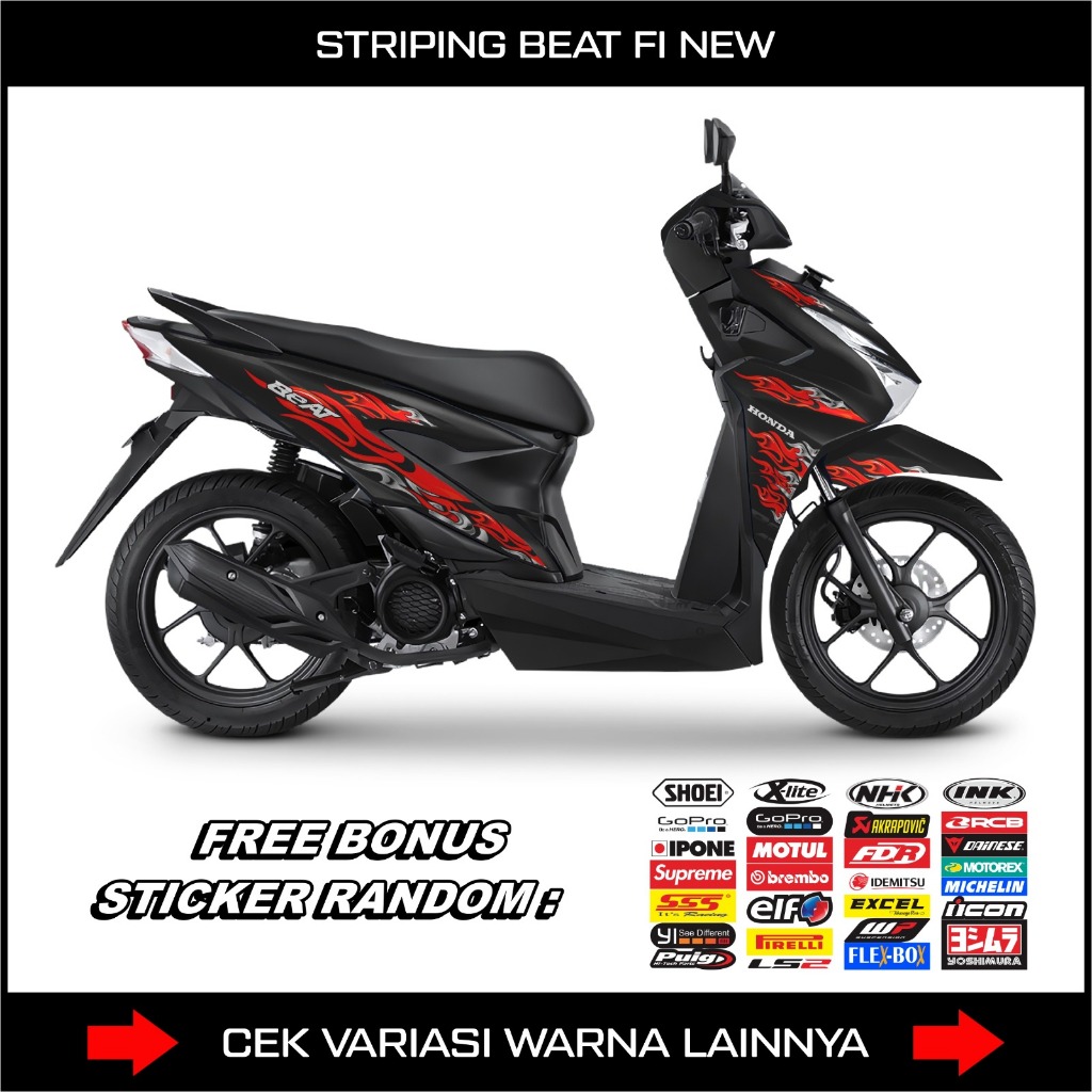 Jual STIKER STRIPING ALL NEW HONDA BEAT DELUXE V2 2024 2025 / STICKER ...