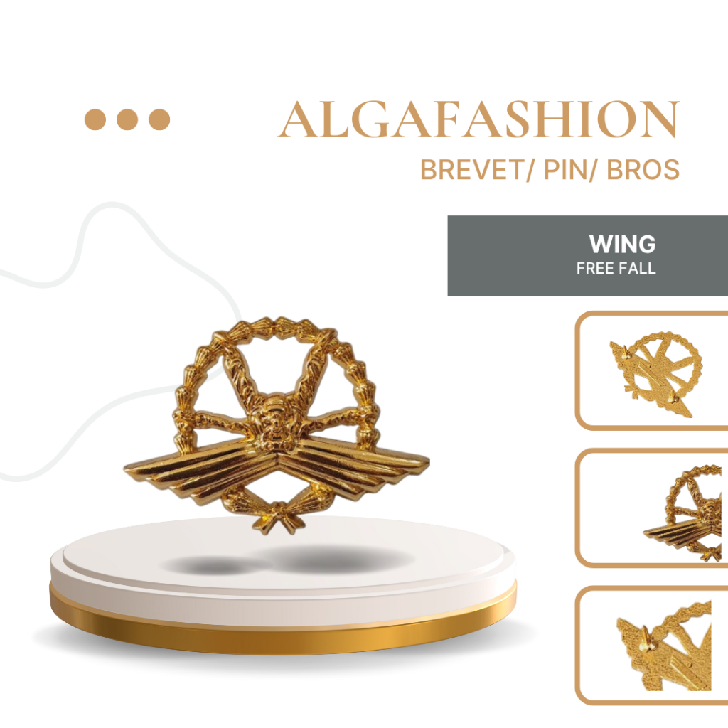 Jual Brevet Kualitas Premium |Wing FREE FALL | Brevet TNI/Pin | Shopee ...