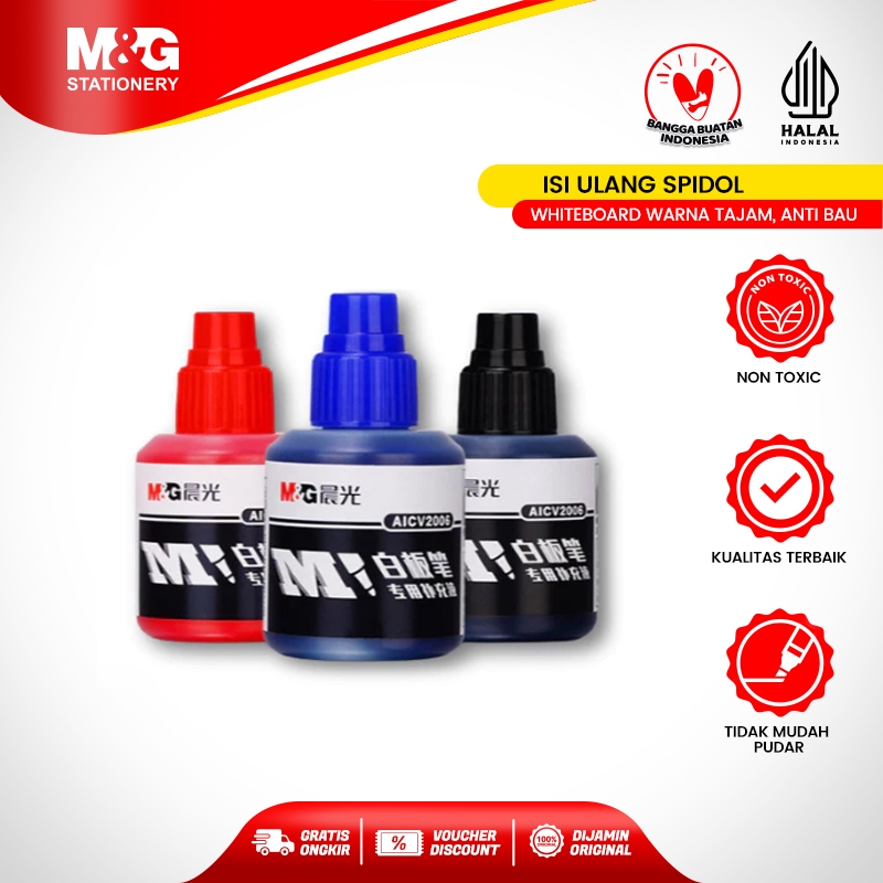Jual M&G Tinta Spidol / ink of Whiteboard Marker Refill Isi Ulang ...