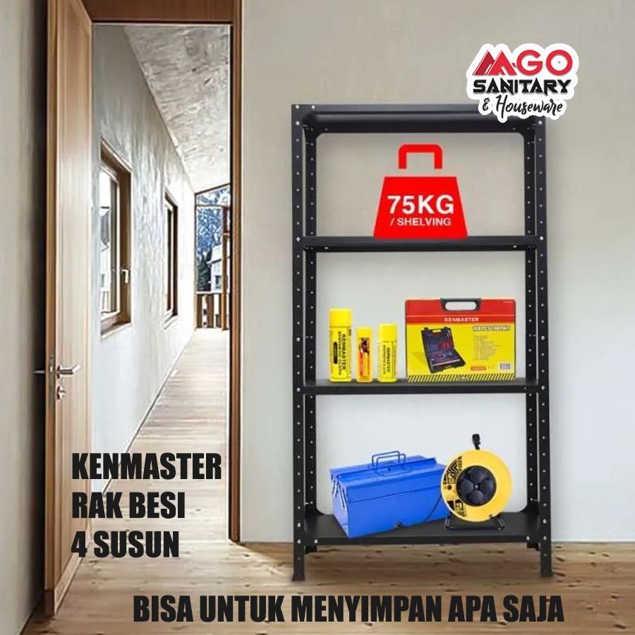 Jual KENMASTER RAK BESI 4 SUSUN/RAK BESI SERBAGUNA | Shopee Indonesia