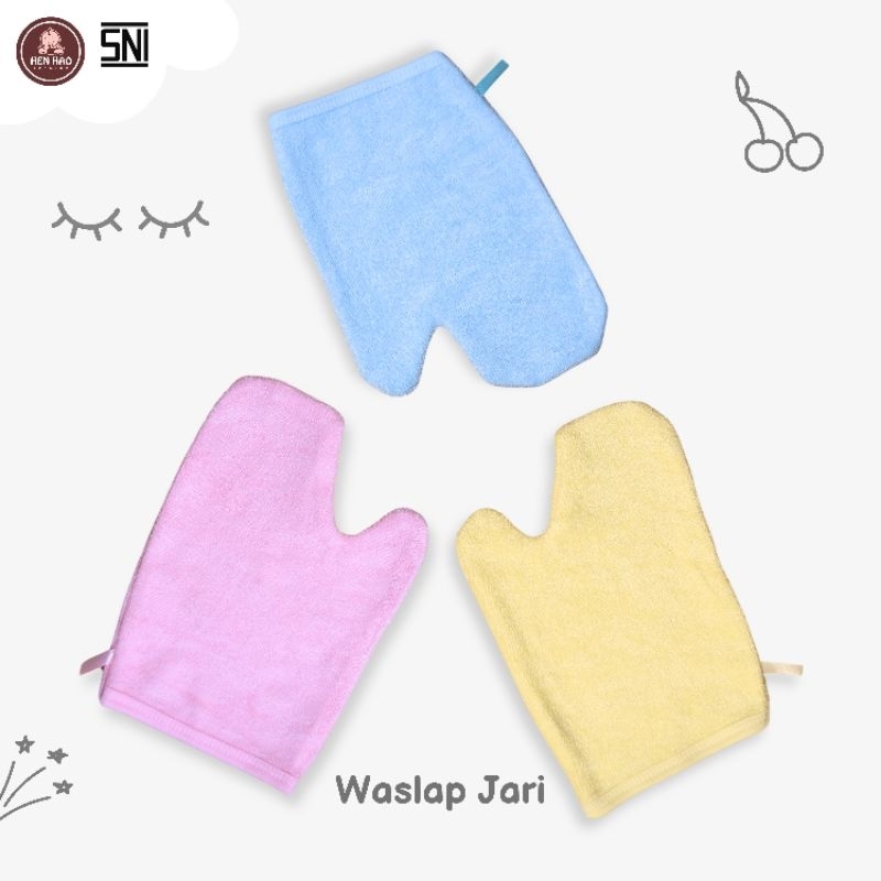 Jual 3pcs Waslap Bayi Jari/Handuk/waslap Mandi Dewasa | Shopee Indonesia