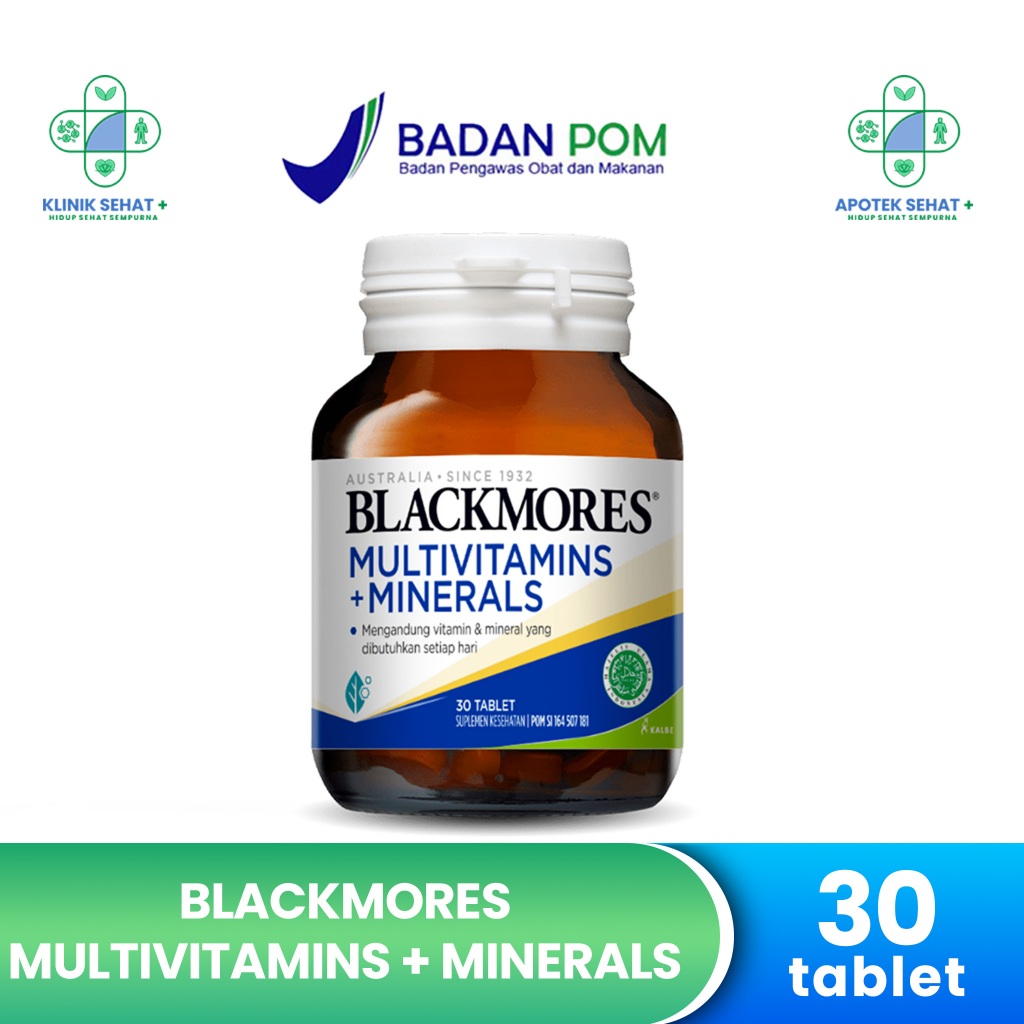 Jual BLACKMORES MULTIVITAMINS + MINERALS SUPLEMEN KESEHATAN - 30 TABLET | Shopee Indonesia