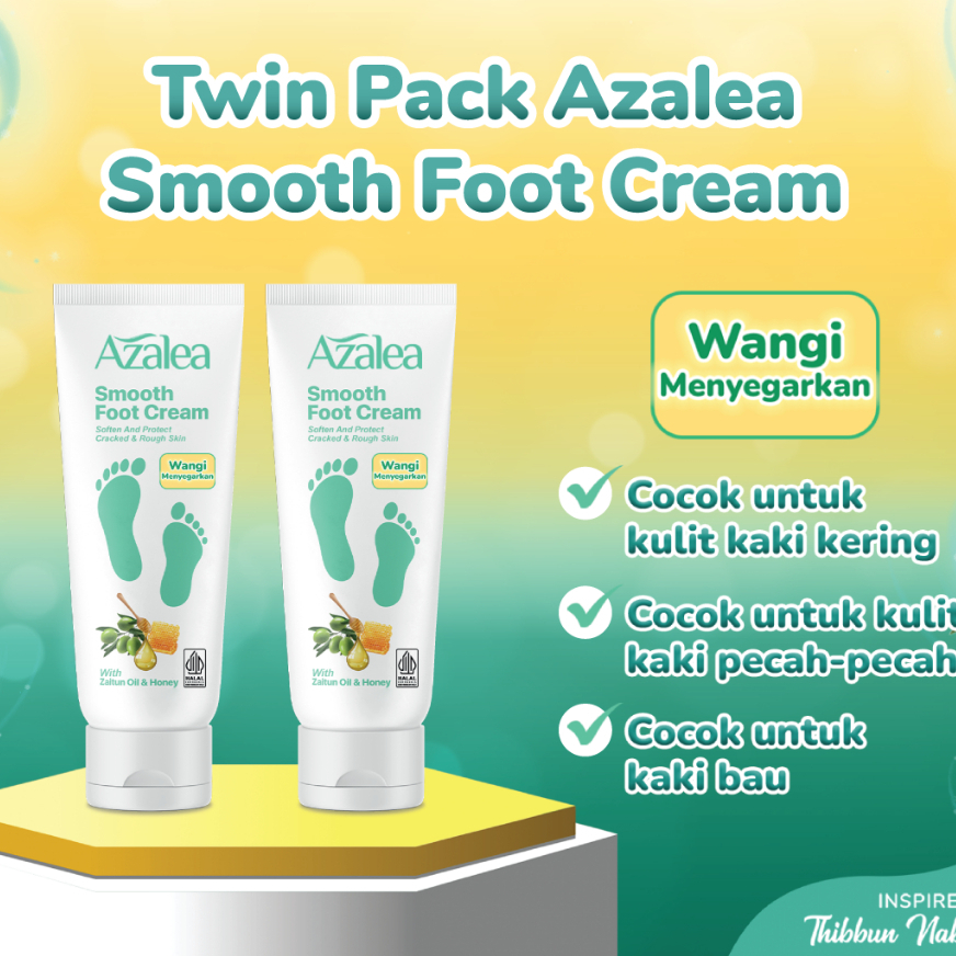 Jual Twinpack Azalea Smooth Foot Cream - Krim Pelembut Kaki | Shopee ...