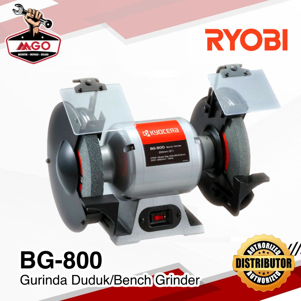 Jual Mesin Gurinda Duduk / Gerinda Duduk / Bench Grinder 8 Inch RYOBI ...