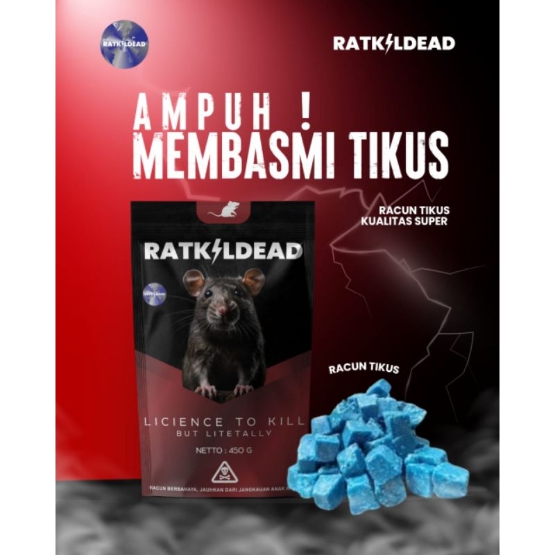 Jual RATKILLDEAD 450 Gram - Racun Tikus Ganas Pembasmi Koloni Tikus ...