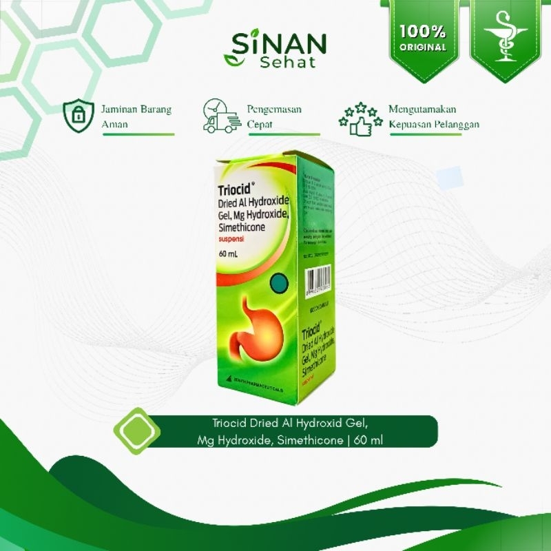Jual Apotek Sinan Sehat | Triocid sirup 60 ml Obat Sakit Maag | Asam ...