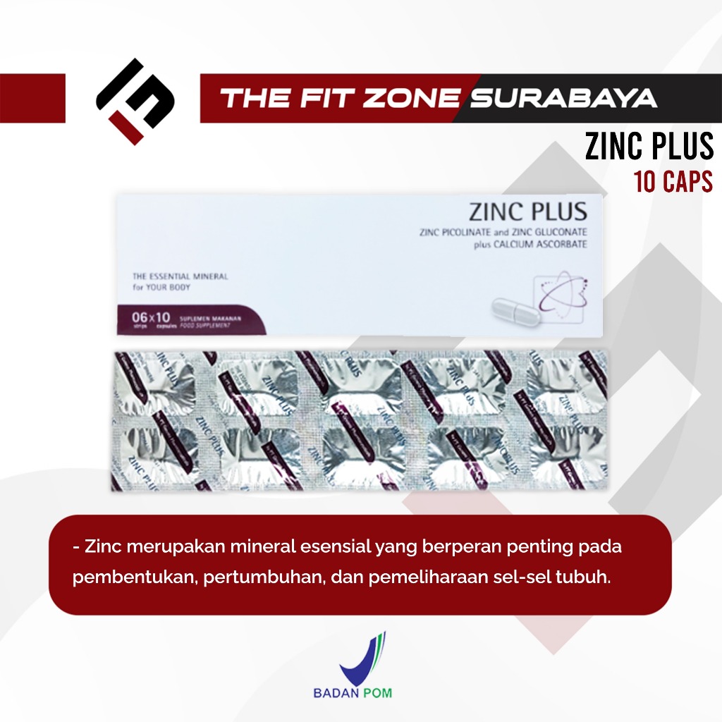 Jual Zinc Plus Vitamin C Strip 10 Capsules Mineral Zinc Picolinate Zinc ...