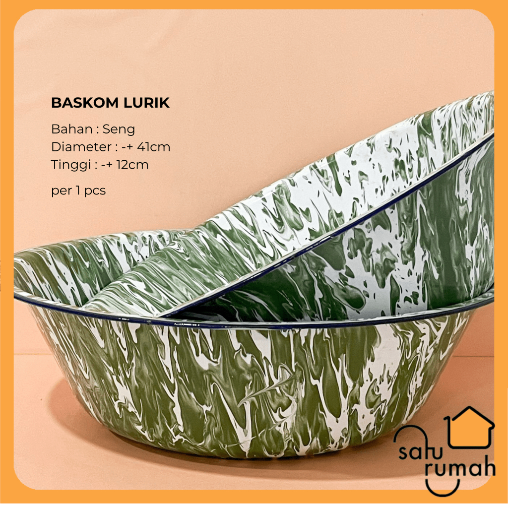 Jual 1PCS BASKOM JUMBO SENG LURIK/ BASKOM SENG / WADAH SAYUR BLIRIK ...