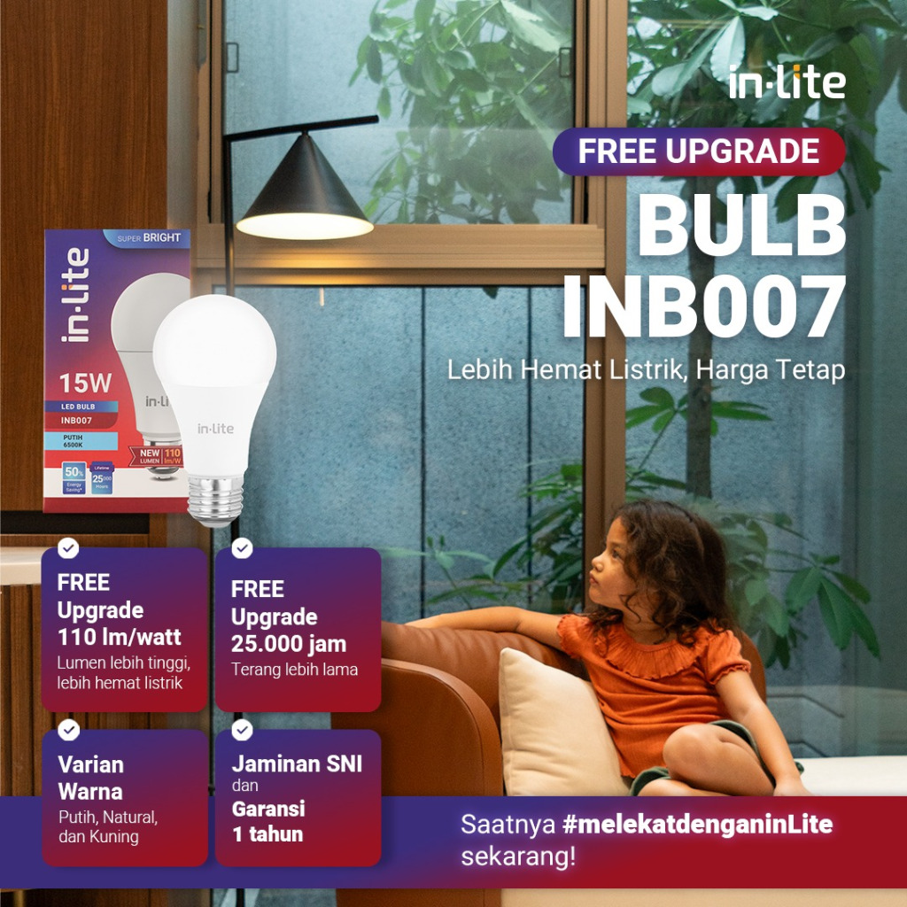 Jual INLITE - LED Bulb Bohlam 3W 5W 7W 9W 11W 15W 18W 25W 30W Putih ...