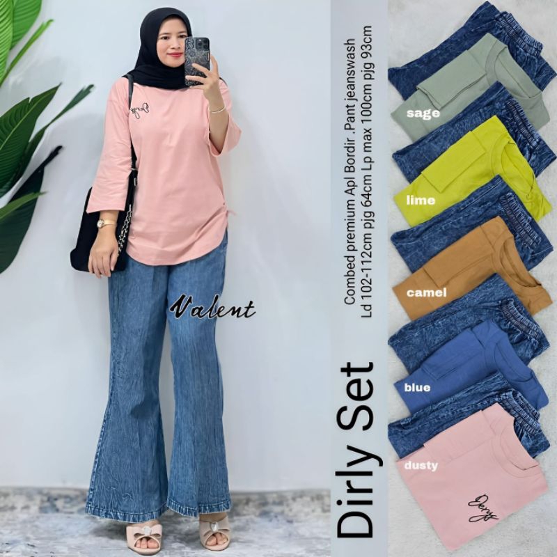 Jual {ARSHAD} DIRLY SET BAJU SETELAN WANITA CELANA JEANS PREMIUM ORI ...