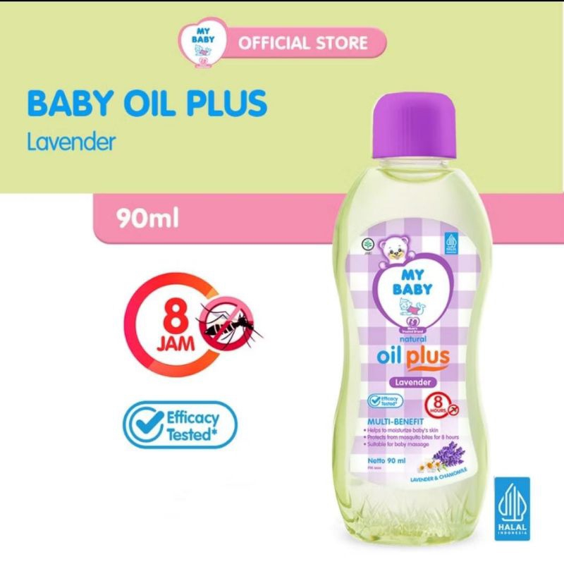 Jual MY BABY OIL PLUS LAVENDER 90ML | Shopee Indonesia