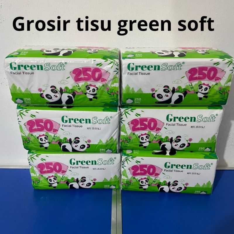 Jual [GROSIR TISU] TISU GREEN SOFT 250 GRAM GROSIR ( 3 PACK, 6 PACK ...