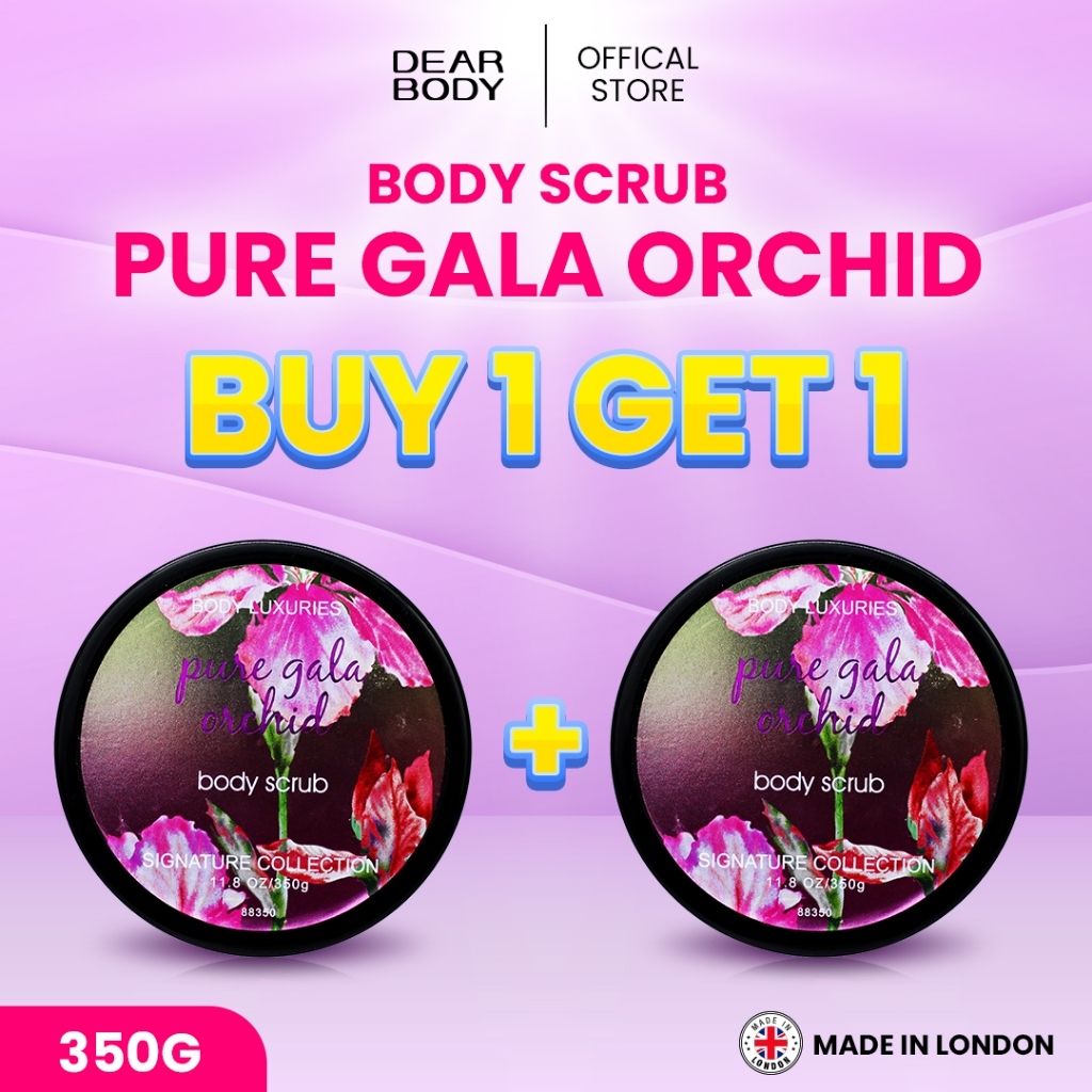 Jual BUY 1 GET 1 CLEAR STOCK Dear Body Scrub Pure Gala Orchid - 350gr ...