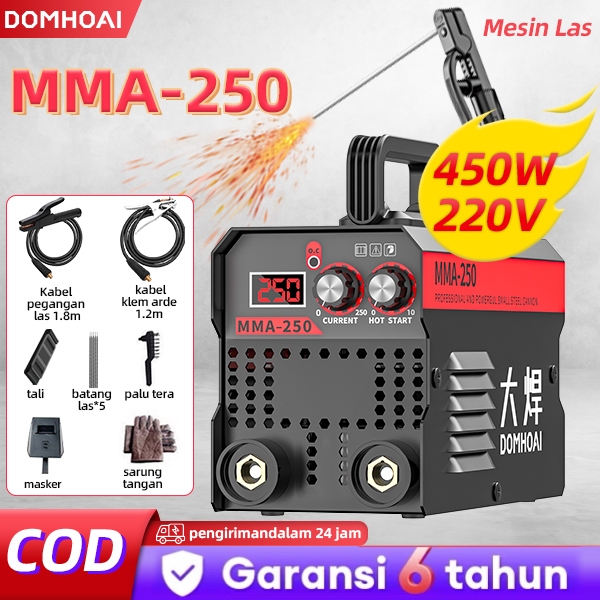 Jual DOMHOAI Mesin Las MMA-250 Inverter Las Listrik IGBT Mesin Las Tampilan Digital Definisi ...