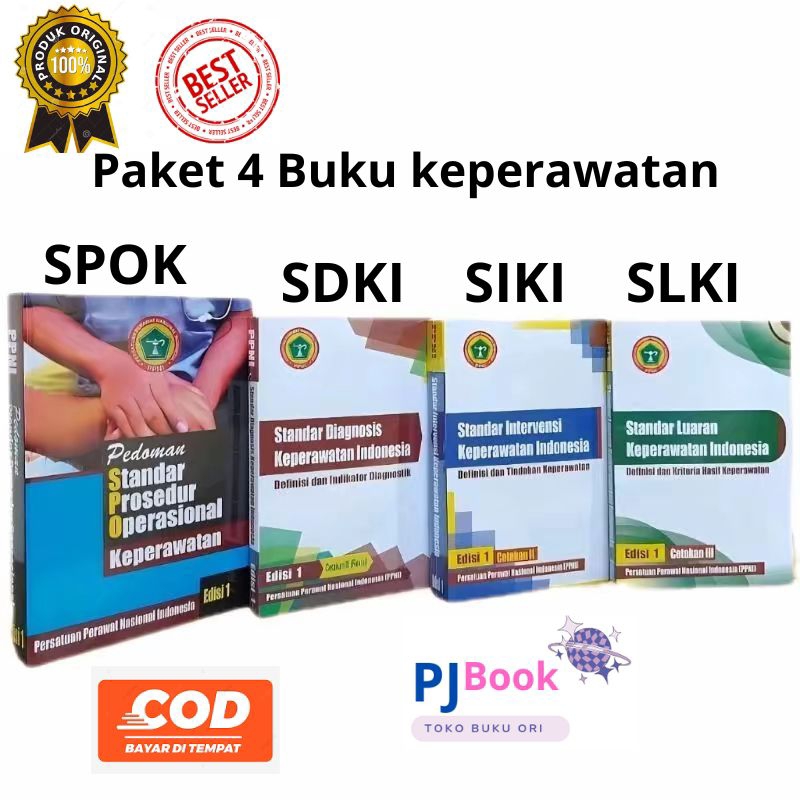Jual Paket Termurah PPNI Buku 4S Terbaru : SDKI SIKI SLKI dan Pedoman Standar Prosedur ...