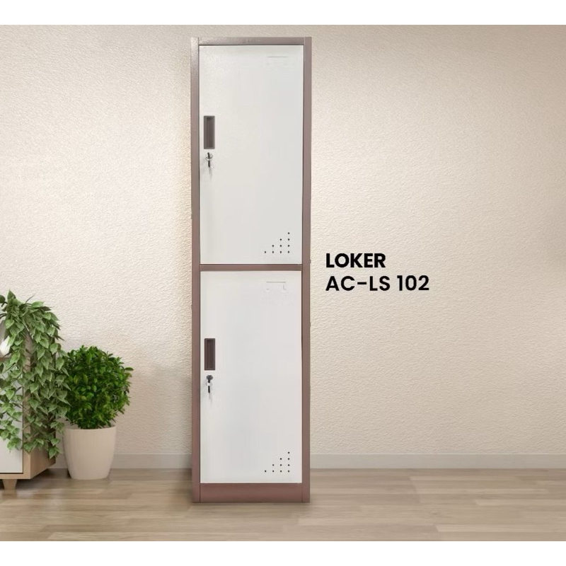 Jual Lemari Loker 2 Pintu Serbaguna Full Besi Metal AC LS 102/ Locker 2 ...