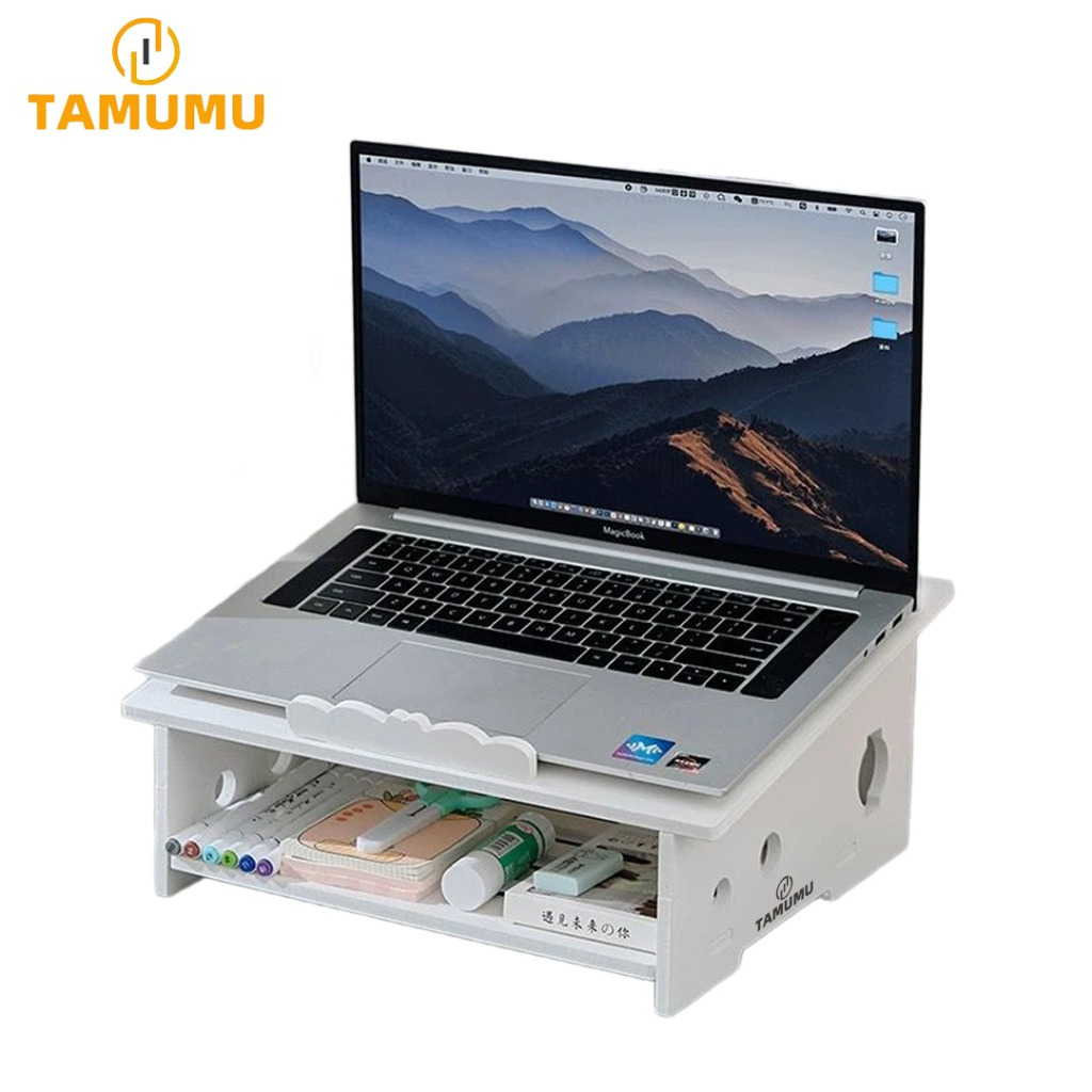 Jual Tamumu Rak Penyimpanan Desktop Multifungsi laptop dan Komputer ...