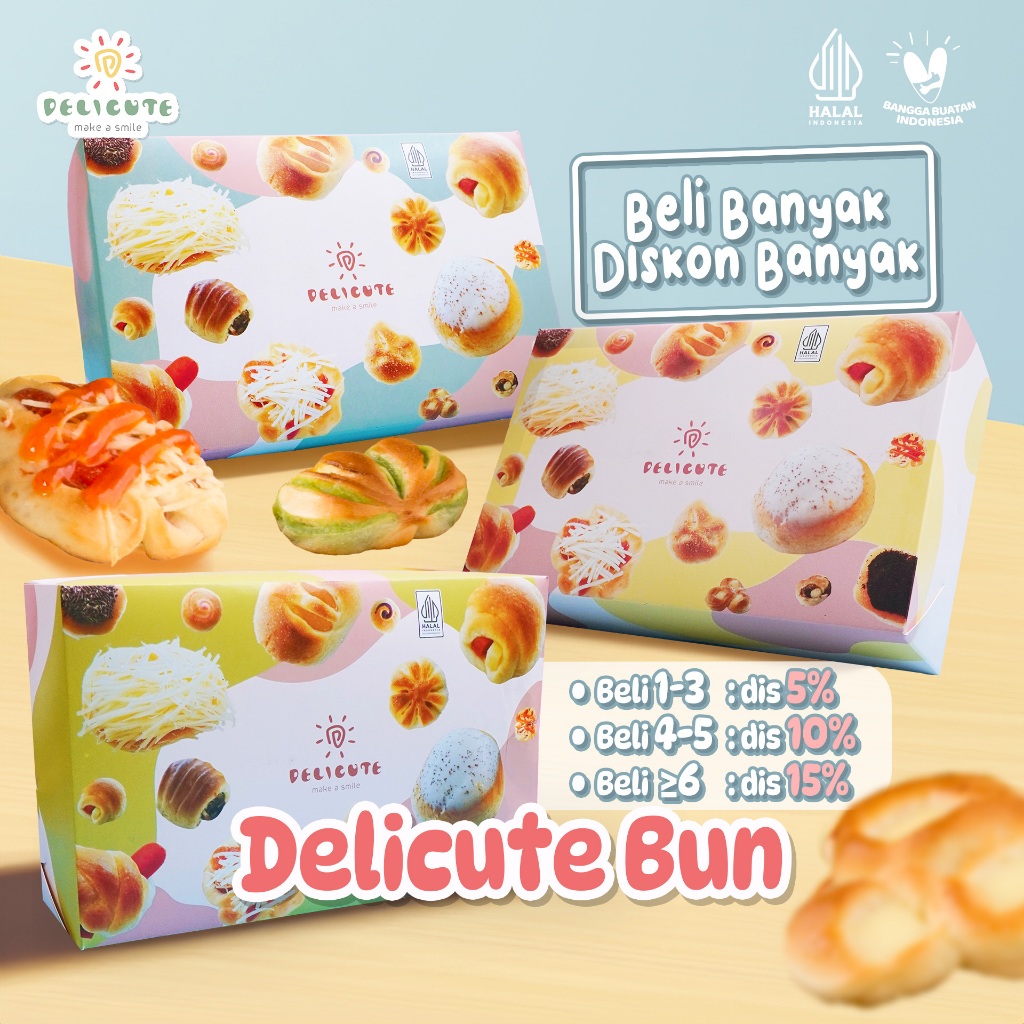 Jual ROTI UNYIL DELICUTE BUN 24 PCS - TIDAK BISA PILIH RASA (ROTI ...