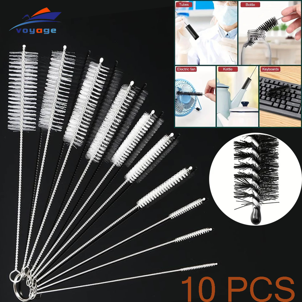 Jual 10 Pcs Sikat Tabung Reaksi Bahan Nilon Set Sikat Pembersih Sedotan ...